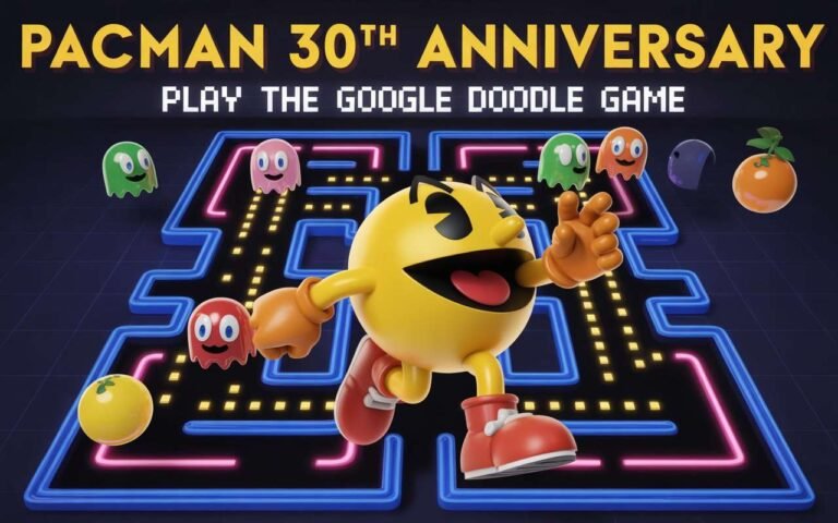 Pacman 30th Anniversary: Play the Google Doodle Game